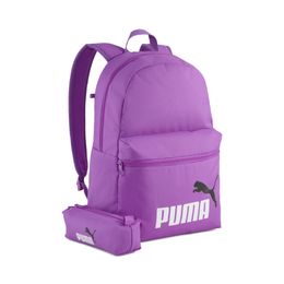 Rucksack Puma "PHASE BACKPACK SET", lila (wild berry), Rucks&auml;cke, Damen, Netz, Polyester, unifarben, Rucksack, inkl. Federtasche