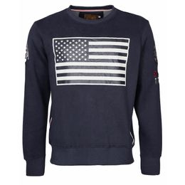 Top Gun Sweatshirt ' TG-9018 ' male Blue size L