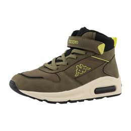 Sneakerboots Kappa "Finno", Jungen, Gr. 37, gelb (khaki, gelb), Synthetik, Schuhe Sneakerboots, Winterschuhe, Winterboots, Sneaker