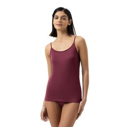 Tr&auml;gertop Mey "SERIE EMOTION", Damen, Gr. 36, boysenberry, Feinripp, Obermaterial: 50% Viskose, 46% Polyamid, 4% Elasthan, k&ouml;rpernah h&uuml;ftbedeckend, tiefer Rundhals, Tops Tr&auml;gertop, ohne auftragende Seitenn&auml;hte, Feinripp, tiefer Rundhalsausschnitt