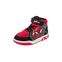 Sneaker Disney "SPIDERMAN", Kinder, Gr. 24, schwarz, Synthetik, Schuhe Sneaker, mit cooler Blinkfunktion