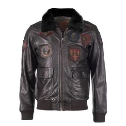 Top Gun Between-Season Jacket male Brown size XXL
