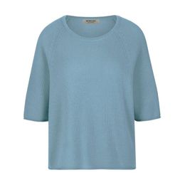 Peter Hahn - Rundhals-Pullover mit Raglan-Halbarm, gr&uuml;n, Gr. 42/44 - Kaschmir