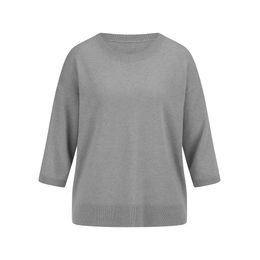 Peter Hahn - Rundhals-Pullover aus Kaschmir, grau, Gr. 38 / S - Schurwolle