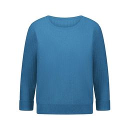 Peter Hahn - Rundhals-Pullover, blau, Gr. 48 / XL - Kaschmir