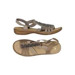 Rieker Sandalen Damen Gr&ouml;&szlig;e 43 Second Hand beige