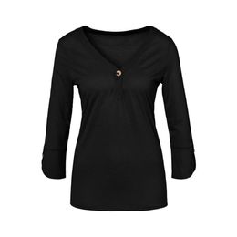 Lascana Shirt female Black size 32/34