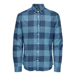 Only & Sons Only & Sons Hemd Herren Gr&ouml;&szlig;e XXL blau / rauchblau