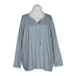 sheego Langarmshirt Damen Gr&ouml;&szlig;e 8XL Second Hand hellblau