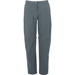 Regatta Travel Light II Damen Zip-Off-Hose dunkelgrau 42 - Damenhosen, -r&ouml;cke & -kleider