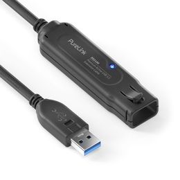 PureLink USB 3.1 Gen.1 Aktiv Verl&auml;ngerung - schwarz - 10,0m