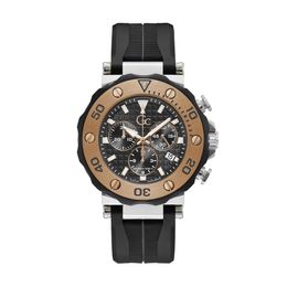 Gc Uhr ' DiverCode ' Herren Gr&ouml;&szlig;e One Size gold / schwarz / silber