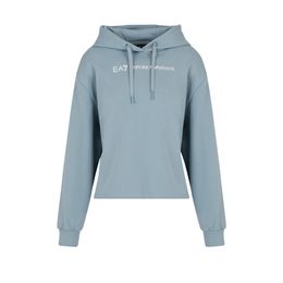 EA7 Emporio Armani Sweatshirt Damen Gr&ouml;&szlig;e XL rauchblau / wei&szlig;