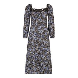 Dorothy Perkins Petite Kleid Damen Gr&ouml;&szlig;e 40 blau / gr&uuml;n / schwarz / wei&szlig; Winterkleid