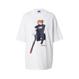 Hugo T-Shirt 'JJK' Damen Gr&ouml;&szlig;e XL nude / marine / orange / wei&szlig;