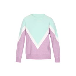 Ebeeza Pullover Damen Gr&ouml;&szlig;e M hellblau / helllila / wei&szlig;