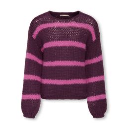 Only Girls Pullover 'Nordic' M&auml;dchen Gr&ouml;&szlig;e 134/140 pink / bordeaux