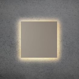 Escale LED-Wandleuchte BLADE Q, taupe, 34 x 34 cm, Metall, dimmbar