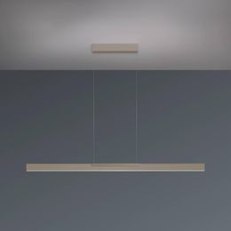 BOPP LED-H&auml;ngelampe Nano 2.0, L&auml;nge 140 cm, taupe, Metall
