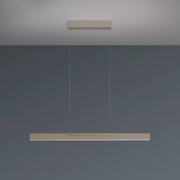 BOPP LED-H&auml;ngelampe Nano 2.0, L&auml;nge 100 cm, taupe, Metall