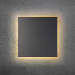 Escale LED-Wandleuchte BLADE Q, anthrazit, 34 x 34 cm, Metall, dim