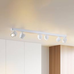 Escale LED-Strahler BRUSH, wei&szlig;, 110 cm, 6-flg. Metall, dim 2.700 K