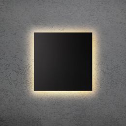 Escale LED-Wandleuchte BLADE Q, schwarz, 34 x 34 cm, Metall dimmbar
