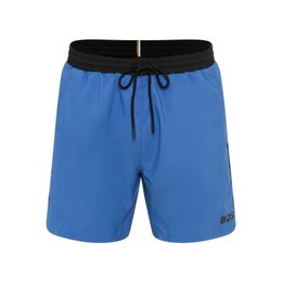 Badeshorts BOSS "Starfish", Herren, Gr. 4XL, N-Gr, bright blau 436, Microfaser, Microfaser, Badehosen Badeshorts, mit Kontraststreifen