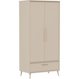 Kleiderschrank Paidi "EEFJE in Beige mit Schublade und T&uuml;ren, verschiedene Ausf&uuml;hrungen", cashmere, beige, B:95cm H:204cm T:57cm, Spanplatte, Schr&auml;nke, Kleiderschrank, stabiler Dreht&uuml;renschrank aus Holz, mit Soft-Close-Funktion