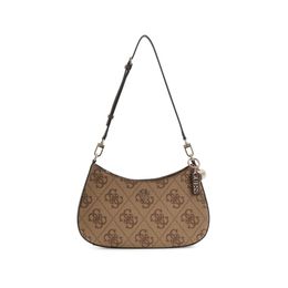 Guess Schultertasche 'Noelle II' Damen Gr&ouml;&szlig;e One Size braun / brokat