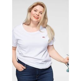 LEVI'S&reg; PLUS T-Shirt LEVI'S PLUS "THE PERFECT TEE", Damen, Gr. XL (46/48), wei&szlig;, Jersey, Obermaterial: 100% Baumwolle, figurumspielend normal, Rundhals, Shirts T-Shirt, Figur umspielend