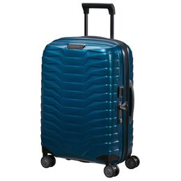 Hartschalen-Trolley Samsonite "PROXIS, verschiedene Farben", Gr. B/H/T: 40cm x 55cm x 20cm 40 l, petrol blau, Polypropylen, unifarben, Koffer, Handgep&auml;ck Reisegep&auml;ck Volumenerweiterung