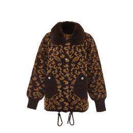 IMMY Strickjacke Damen Gr&ouml;&szlig;e M karamell / dunkelbraun