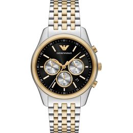 Emporio Armani Uhr Herren Gr&ouml;&szlig;e One Size gold / schwarz / silber