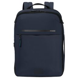 Laptoprucksack Samsonite "MODERNY M Underseater", Gr. B/H/T: 35cm x 45cm x 20cm, blau, Polyester, Rucks&auml;cke Laptoprucksack, Unisex Travelrucksack, Freizeitrucksack mit vielen F&auml;chern
