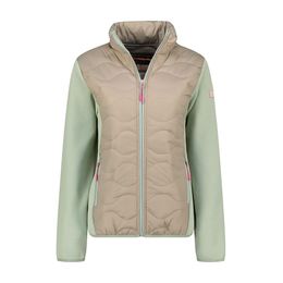 Canadian Peak Fleecejacke "Tahitieak" in Beige/ Hellgr&uuml;n - 63% | Gr&ouml;&szlig;e M | Damenjacken