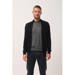 Just Cashmere Kaschmir-Cardigan "Alan" in Schwarz - 42% | Gr&ouml;&szlig;e L | Herren-pullover-cardigans