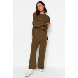 Trendyol Twinset Outfit in Khaki - 47% | Gr&ouml;&szlig;e L | Damen-pullover-cardigans