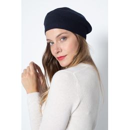 Perfect Cashmere Kaschmir-M&uuml;tze "Paris" in Dunkelblau - 35% | Damen-muetzen-caps