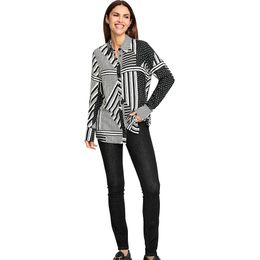 WITT WEIDEN Bluse in Schwarz/ Wei&szlig; - 67% | Gr&ouml;&szlig;e 46 | Damen-blusen