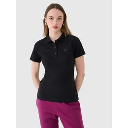 4F Poloshirt in Schwarz - 61% | Gr&ouml;&szlig;e M | Damen-tops
