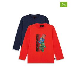 Lego 2er-Set: Longsleeves in Rot/ Dunkelblau - 14% | Gr&ouml;&szlig;e 134 | Kinder-longsleeves