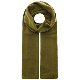 Zwillingsherz Kaschmir-Schal in Khaki - (L)180 x (B)28 cm - 46% | Damen-schals-tuecher