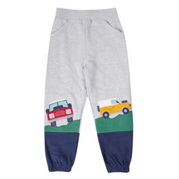 frugi Sweathose "Malpas" in Grau/ Dunkelblau - 48% | Gr&ouml;&szlig;e 92/98 | Kinderhosen