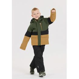 ZIGZAG Ski-/ Snowboardjacke "Taylor" in Khaki/ Hellbraun - 58% | Gr&ouml;&szlig;e 104/110 | Kinder-outdoor-jacken
