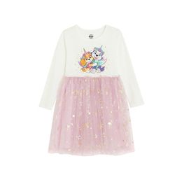 COOL CLUB Kleid in Rosa/ Wei&szlig; - 26% | Gr&ouml;&szlig;e 98 | Kinderkleider