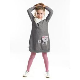Denokids Kleid "Kitten" in Grau - 70% | Gr&ouml;&szlig;e 122 | Kinderkleider