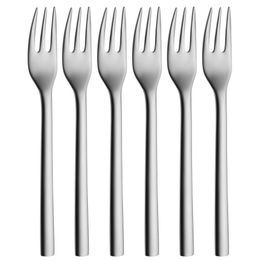 WMF Kuchengabel-Set, Nuova, Edelstahl, Metall, 6-teilig, 16 cm, Essen & Trinken, Besteck, Gabeln
