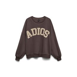 V&eacute;ro Moda Vero Moda Sweatshirt 'VMCiao Bella' female Brown size XS
