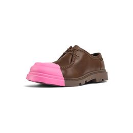 Camper Sportlicher Schn&uuml;rschuh 'Junction' Damen Gr&ouml;&szlig;e 37 dunkelbraun / pink